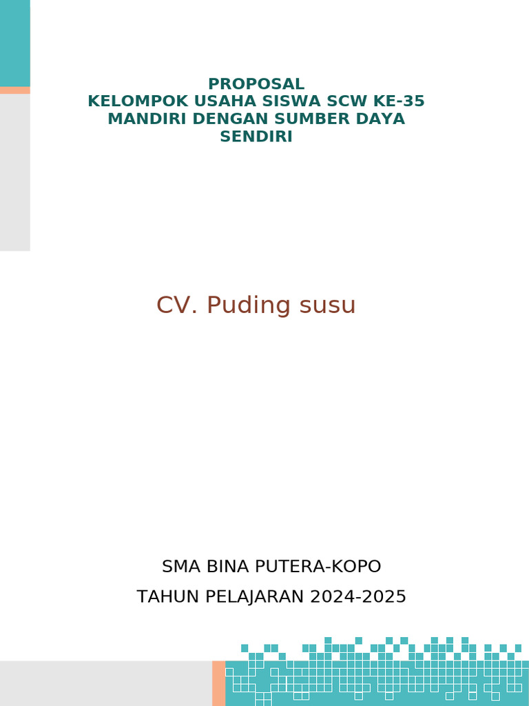 Cv. ........., Tahun 2024, Nama Manager, Nama Asisten | PDF
