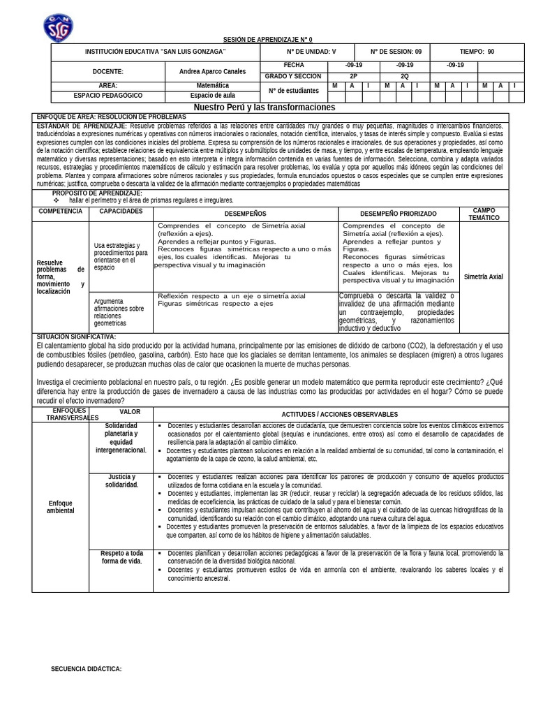 Sesion de Simetria | PDF