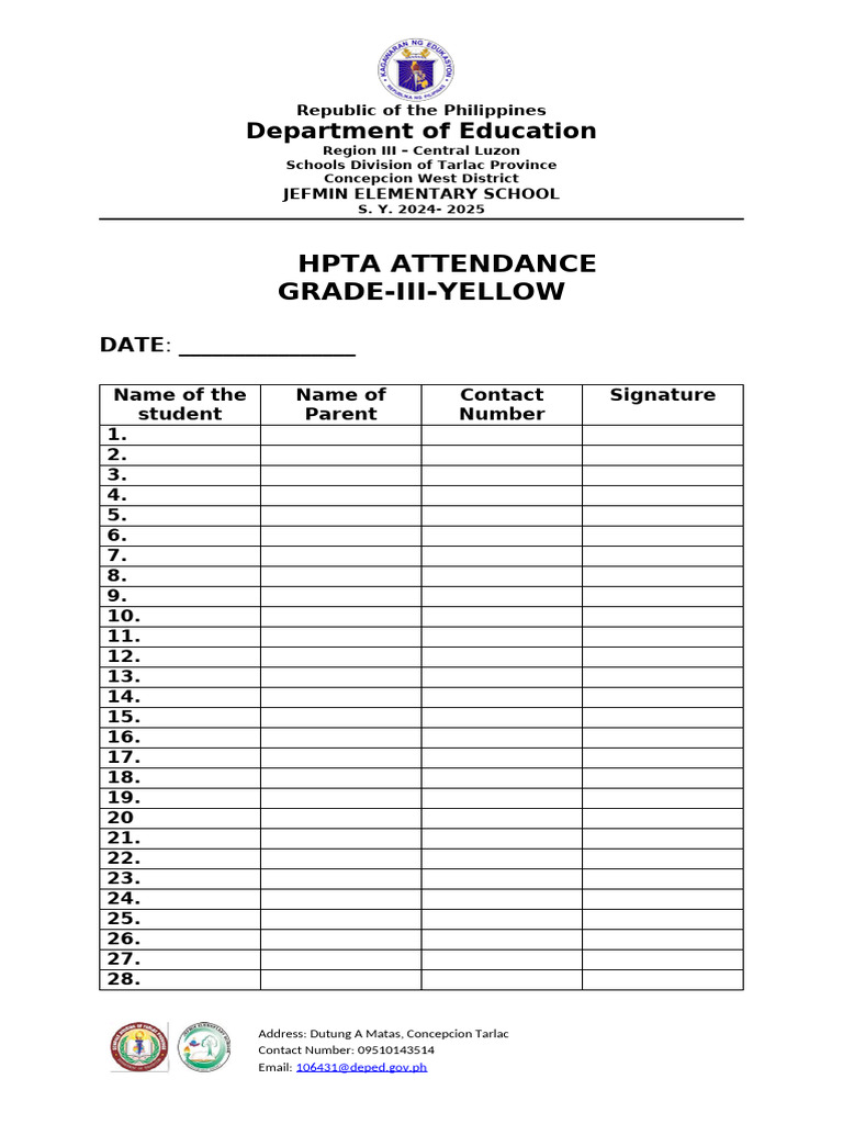 Grade 3 Yellow List | PDF