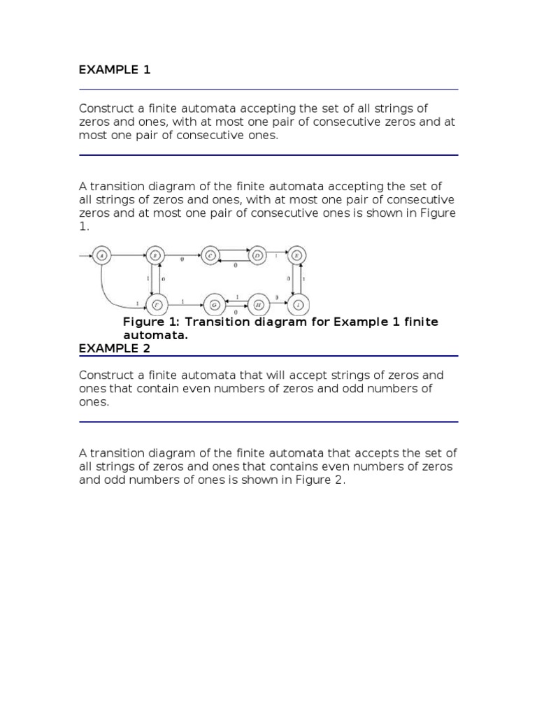 Example 1 | Theory Of Computation | Formal Methods