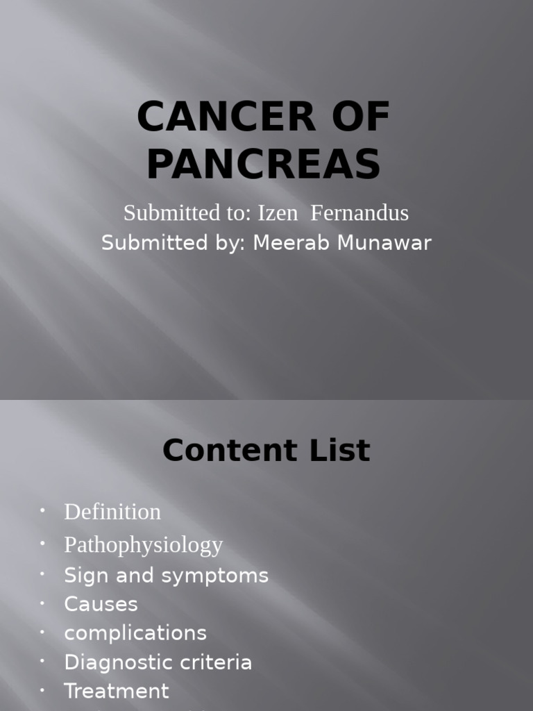 Cancer Of Pancrease Pdf 9079