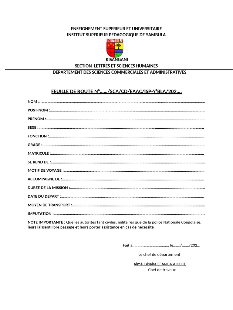 Feuille de Route Sca | PDF