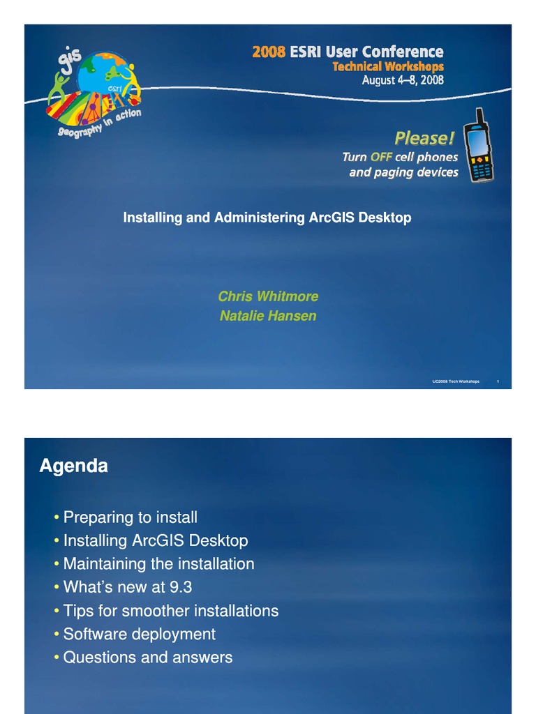 Arcgis Install Guide | Arc Gis | Installation (Computer Programs)