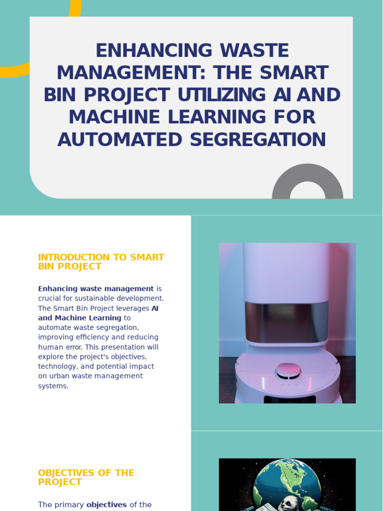 Slidesgo Enhancing Waste Management The Smart Bin Project Utilizing Ai and Machine Learning For ...