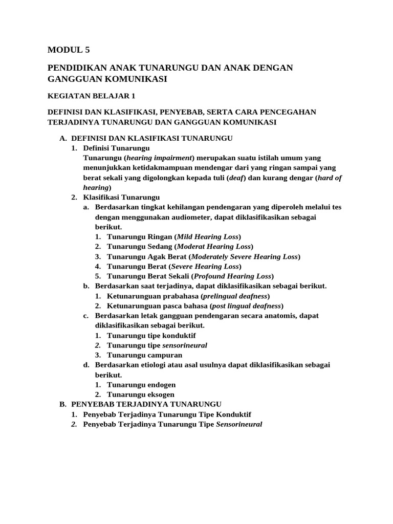 MODUL 5 Pengantar Pendidikan ABK | PDF