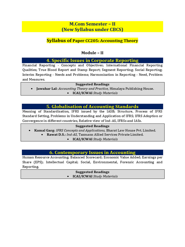 Module - II_Syllabus | PDF