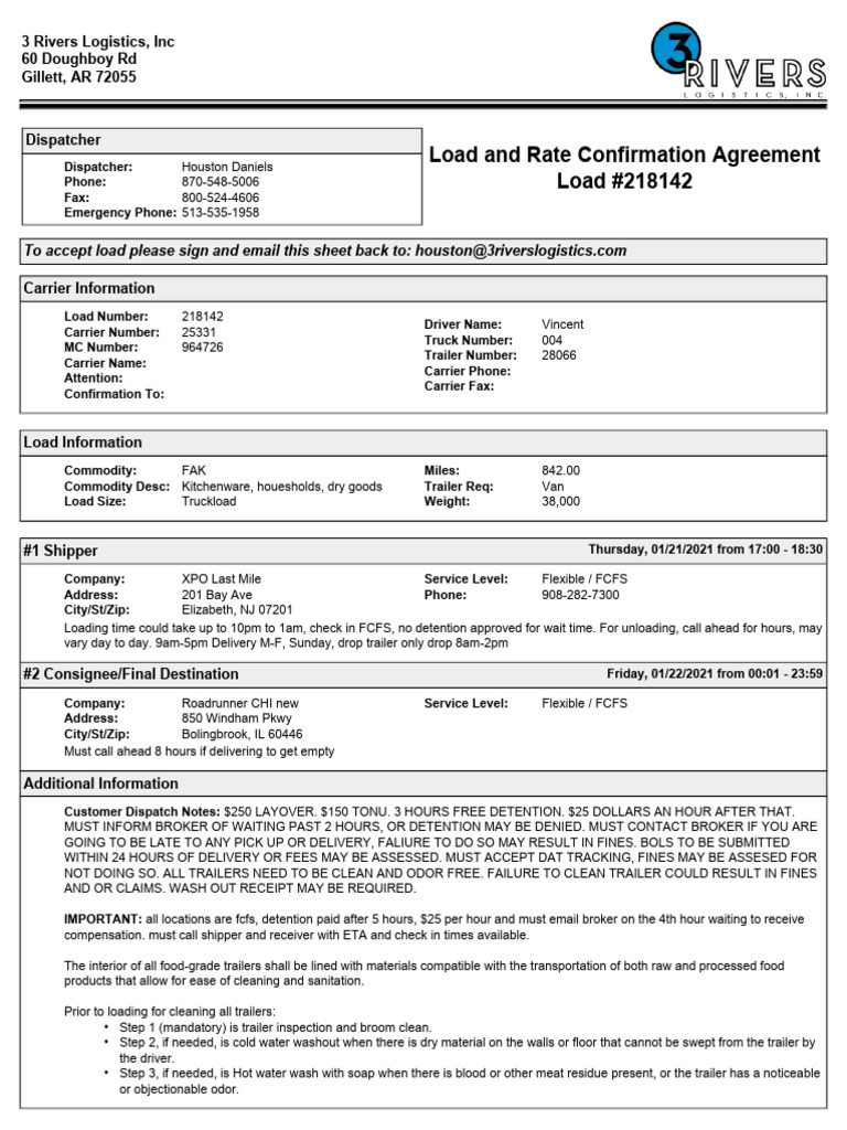 19 - Sample-Rate-Con-for-Invoice | PDF