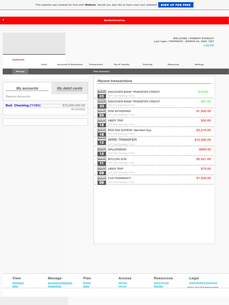 Bank Account Transactions Summary | PDF | Banks | Financial Technology