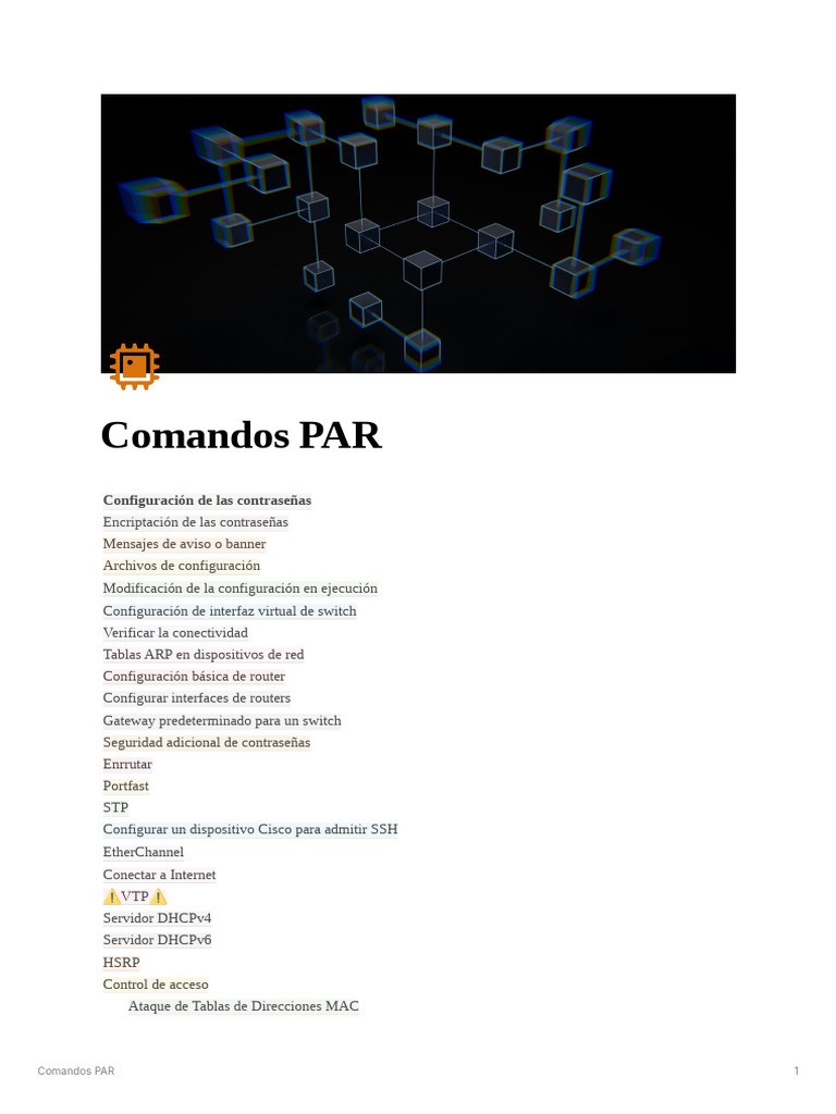 Comandos PAR | PDF