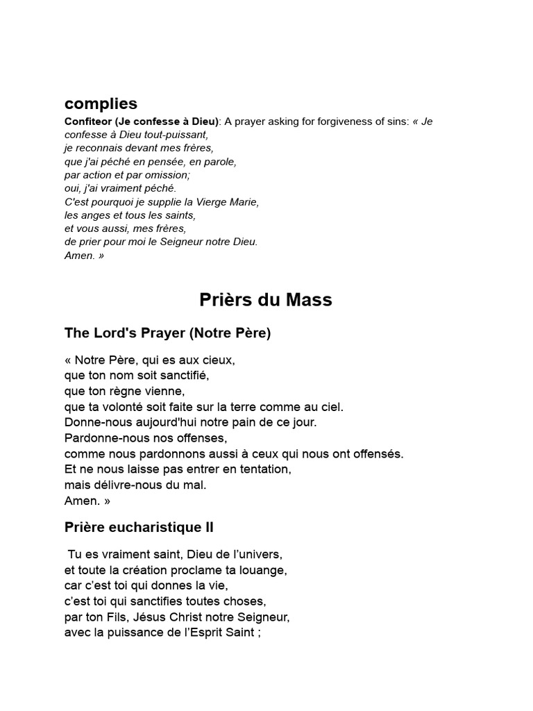 Prièrs | PDF