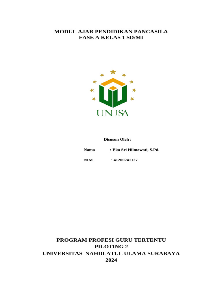 Modul Ajar PKN | PDF