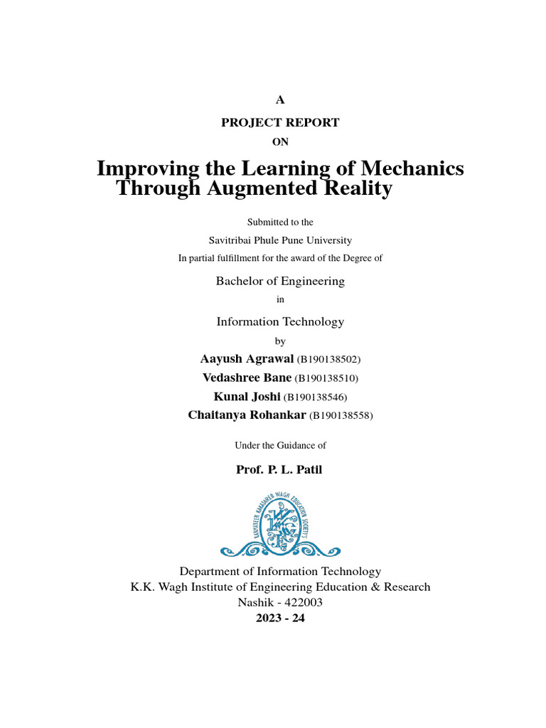 Very Most Final Report 8th - Sem | PDF