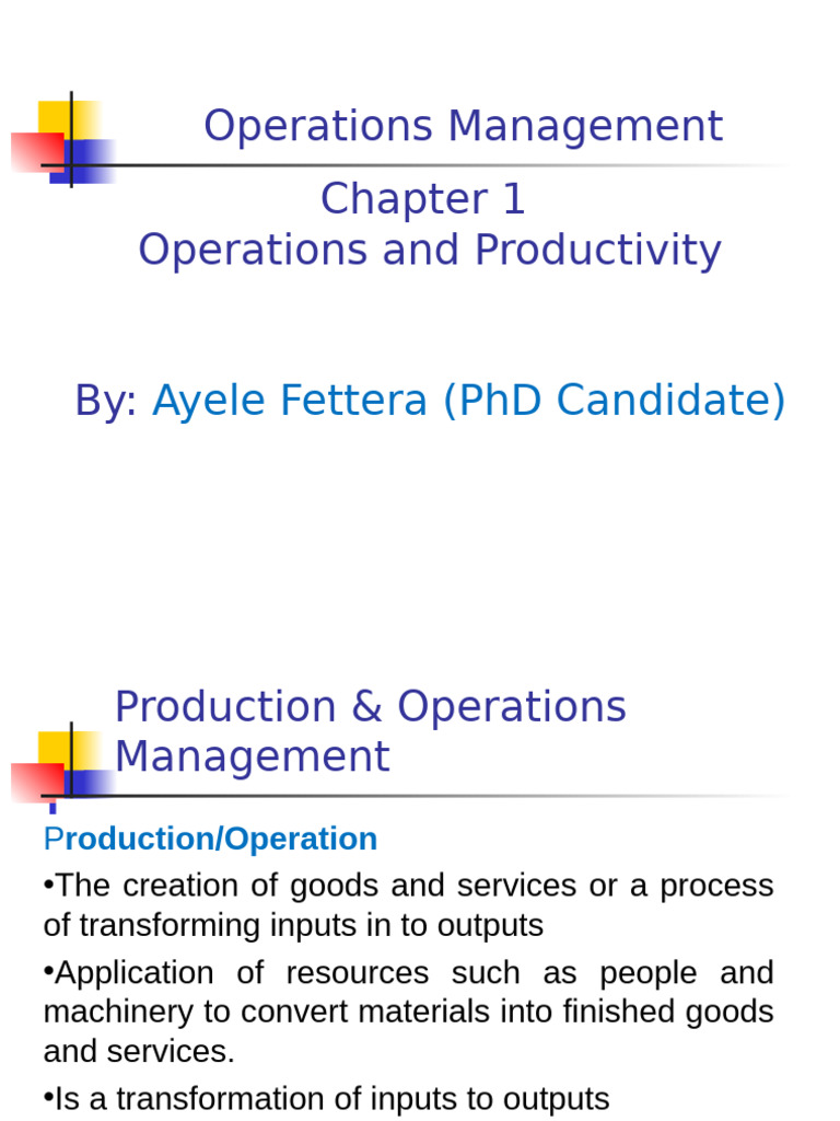 Om Chapter 1 Modified | PDF