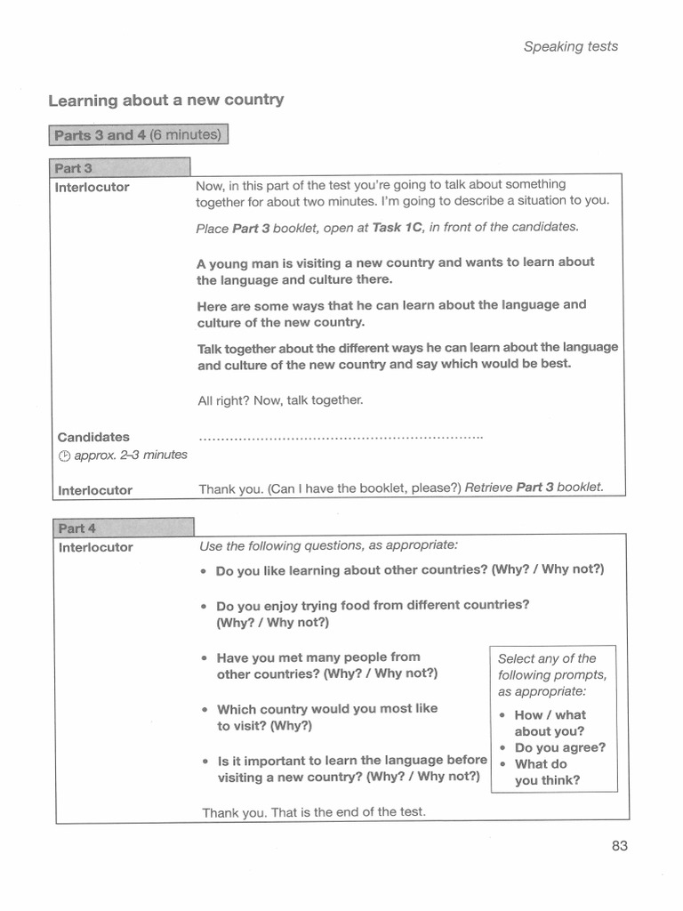 B1 Preliminary 2 - 2020 - Practice Tests+answer Key-83-92 | PDF