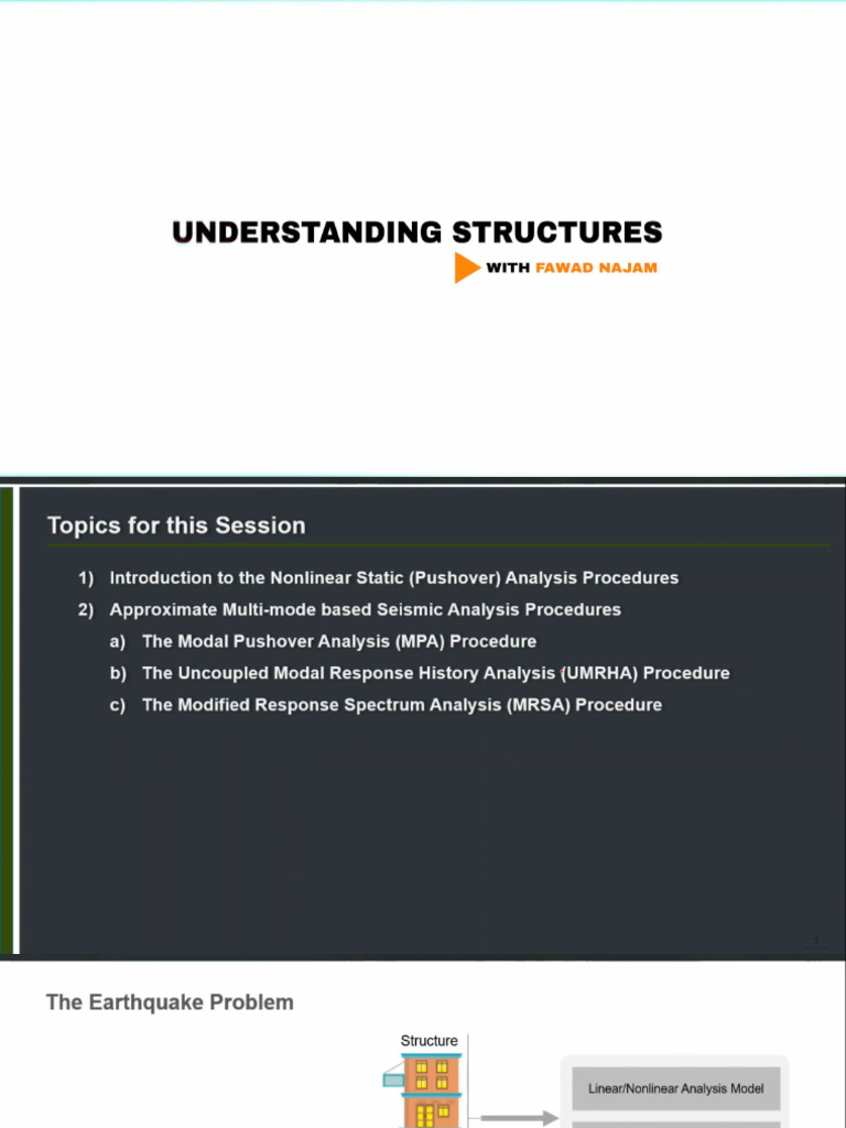 01 - Introduction to Seismic Analysis Procedures | PDF