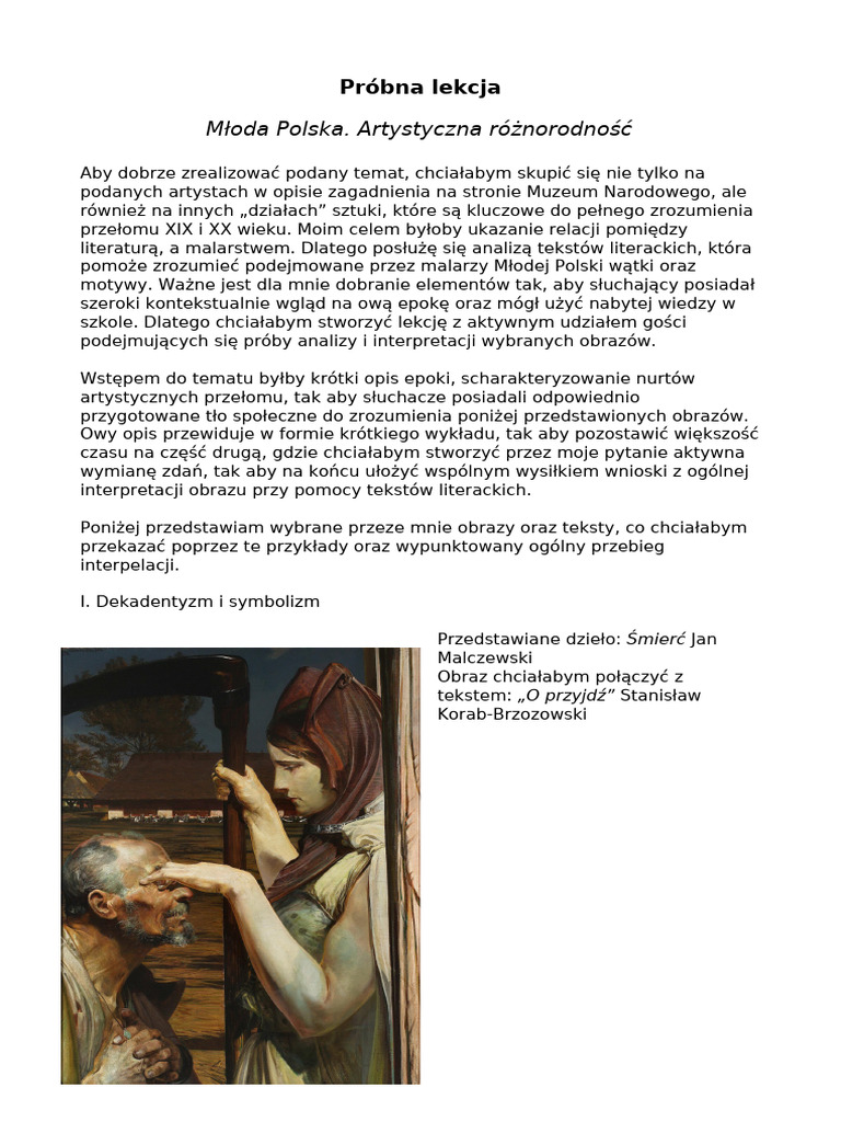 Próbna lekcja | PDF