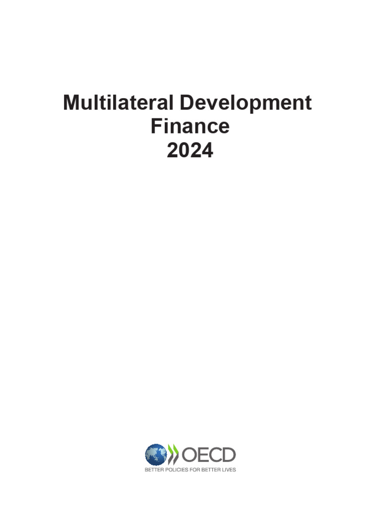 Multilateral Development Finance 2024 Part1 Part1 Part2 | PDF