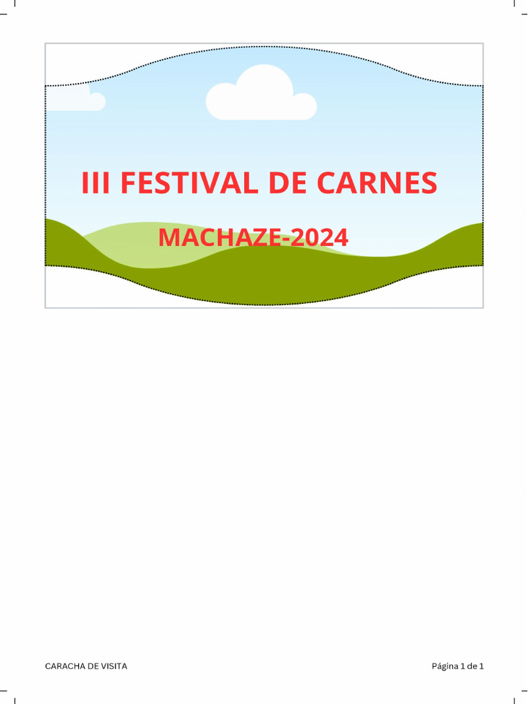 Caracha de Visita 2024 | PDF