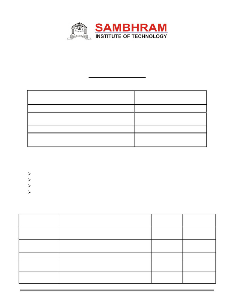 MWA 18EC63 Lesson - Plan 2021 22 | PDF