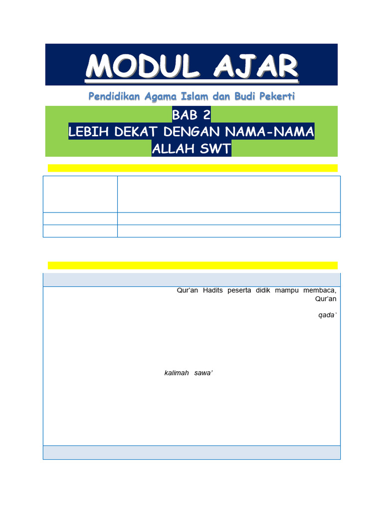 Modul Ajar Observasi KLS 5B | PDF