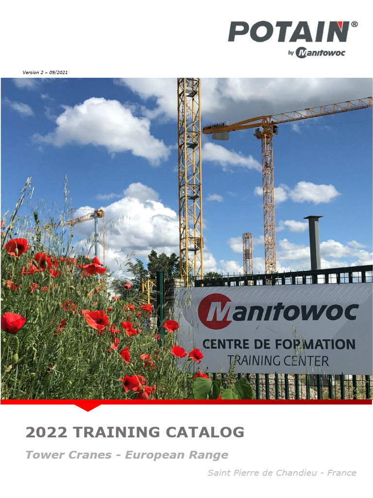 2022 Review Potain Training Catalog en | PDF