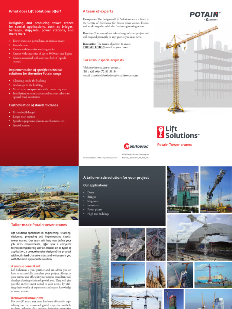 Lift Solutions Potain-Flyer Project-En | PDF