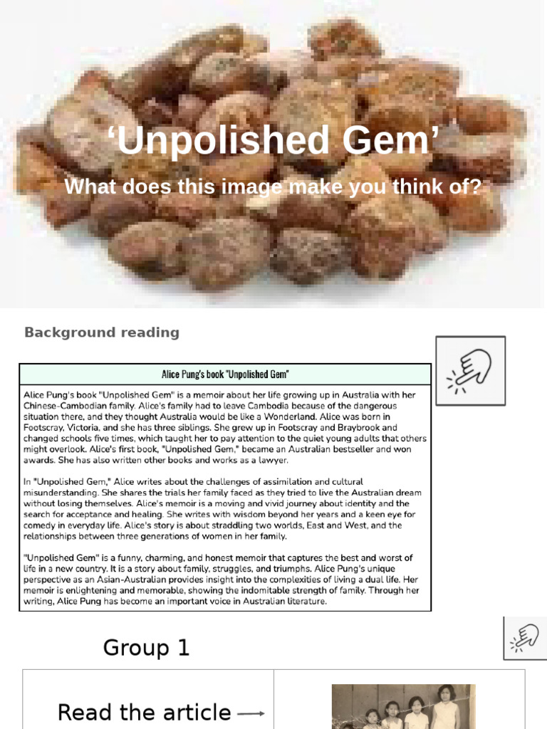 Alice Pung's Unpolished Gem | PDF | Self-Improvement