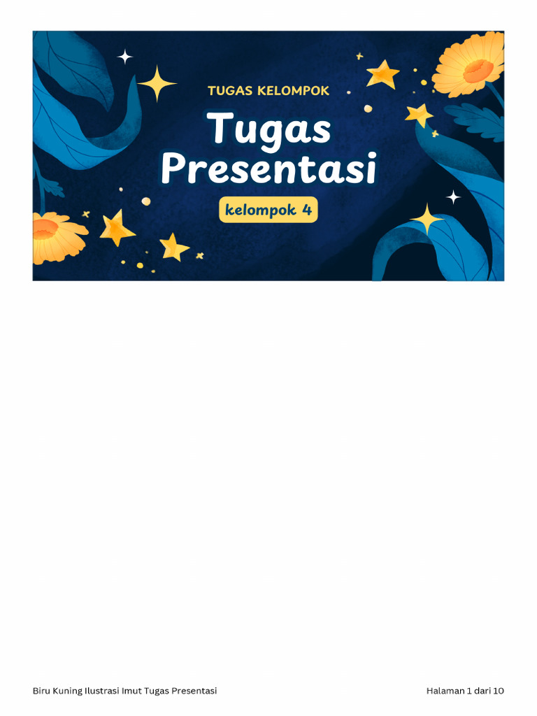 Biru Kuning Ilustrasi Imut Tugas Presentasi - 20240929 - 202729 - 0000 | PDF
