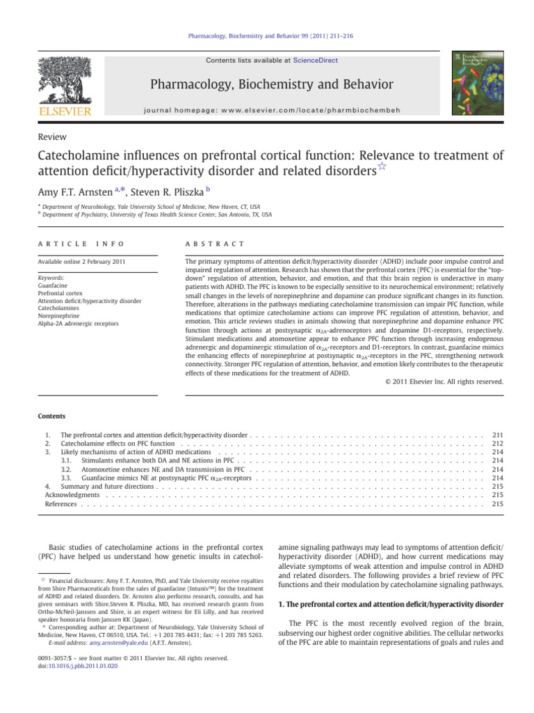 Arnsten 2011 | PDF