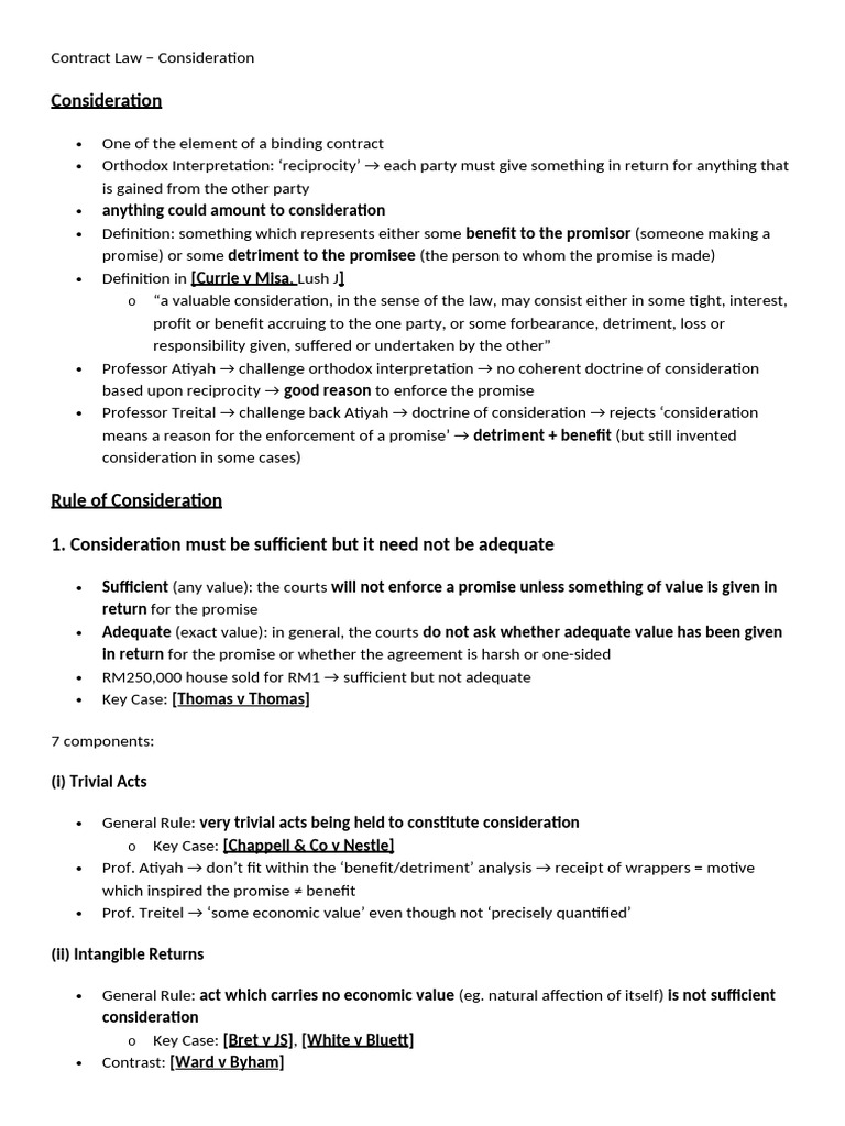 Revision - Consideration | PDF