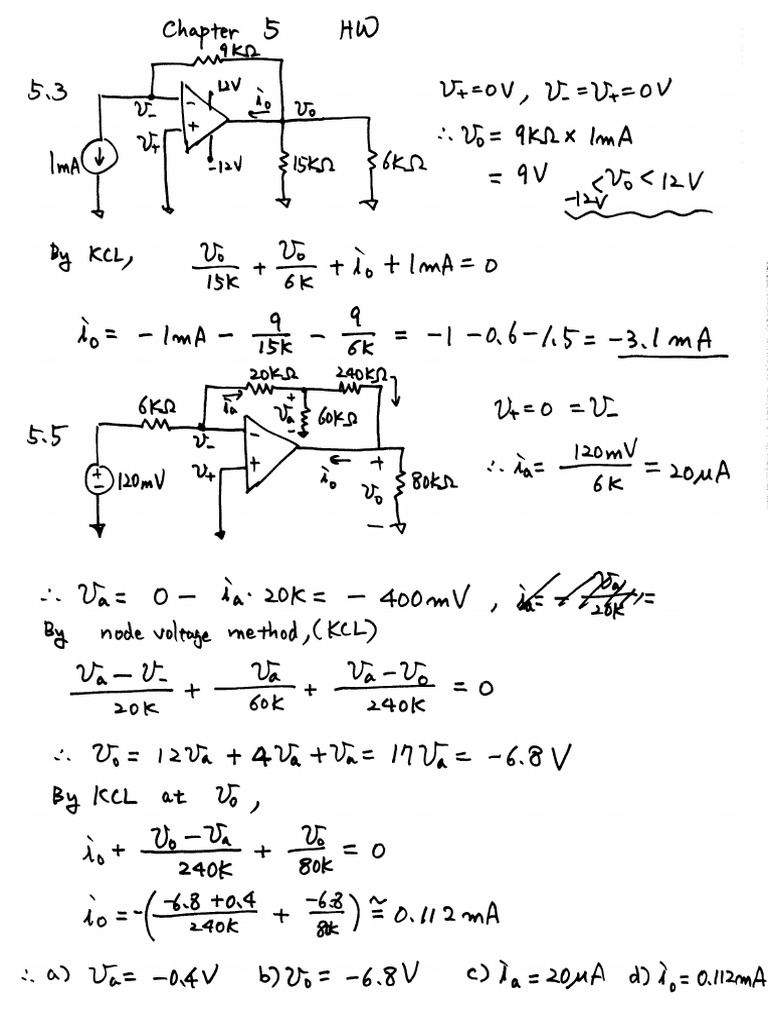 Ch5 HW Solution | PDF