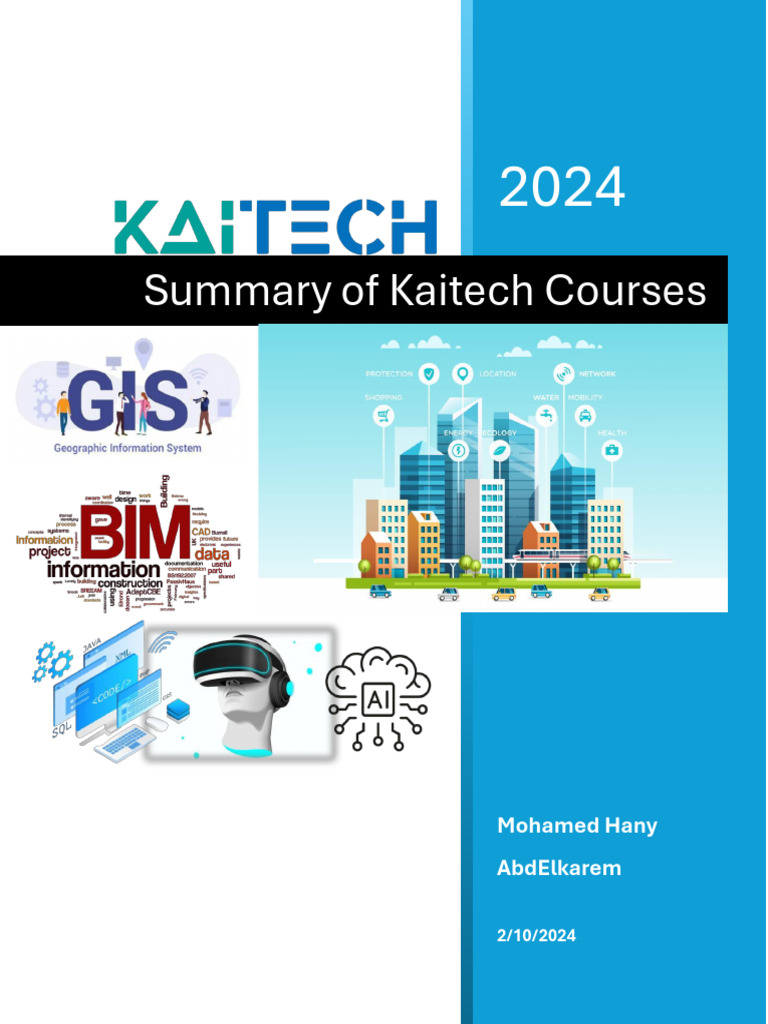 Summary of Kaitech Courses: Mohamed Hany Abdelkarem | PDF