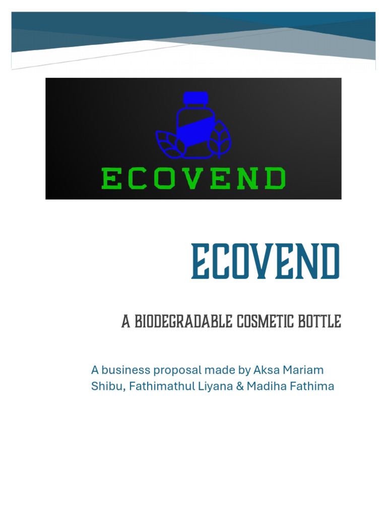 Business Proposal-Ecovend | PDF
