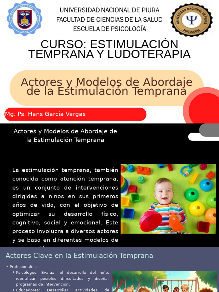 Actores y Modelos de Abordaje de La Estimulación Temprana | PDF