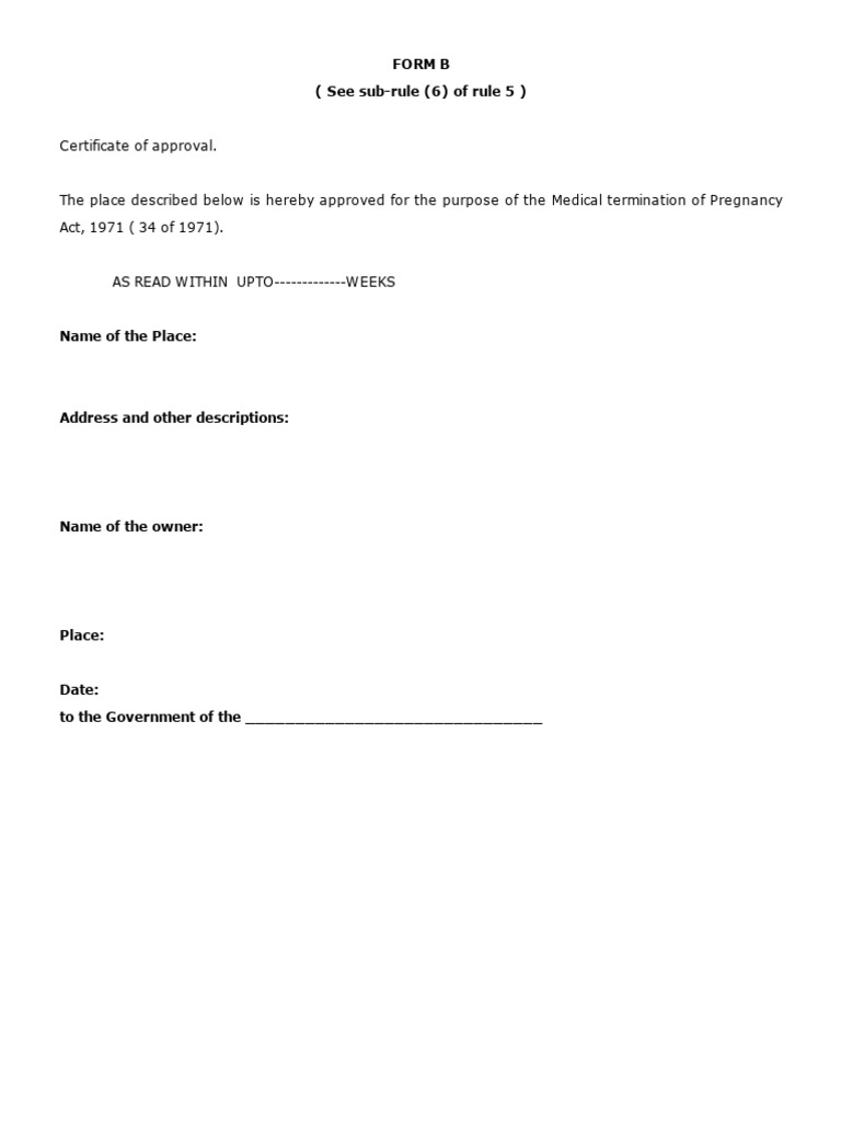 MTP Form B | PDF