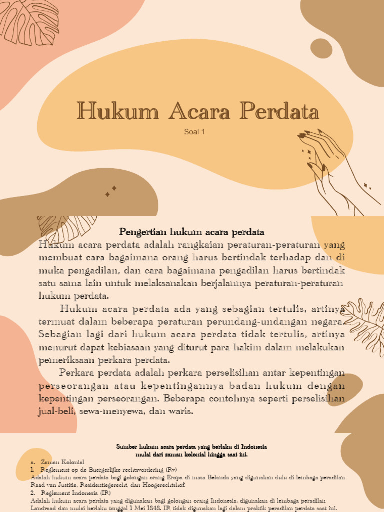 Hukum Acara Perdata Soal | PDF