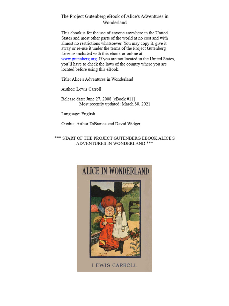 Alice_in_Wonderland | PDF