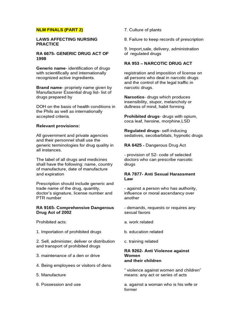 NLM FINALS PART 2 | PDF