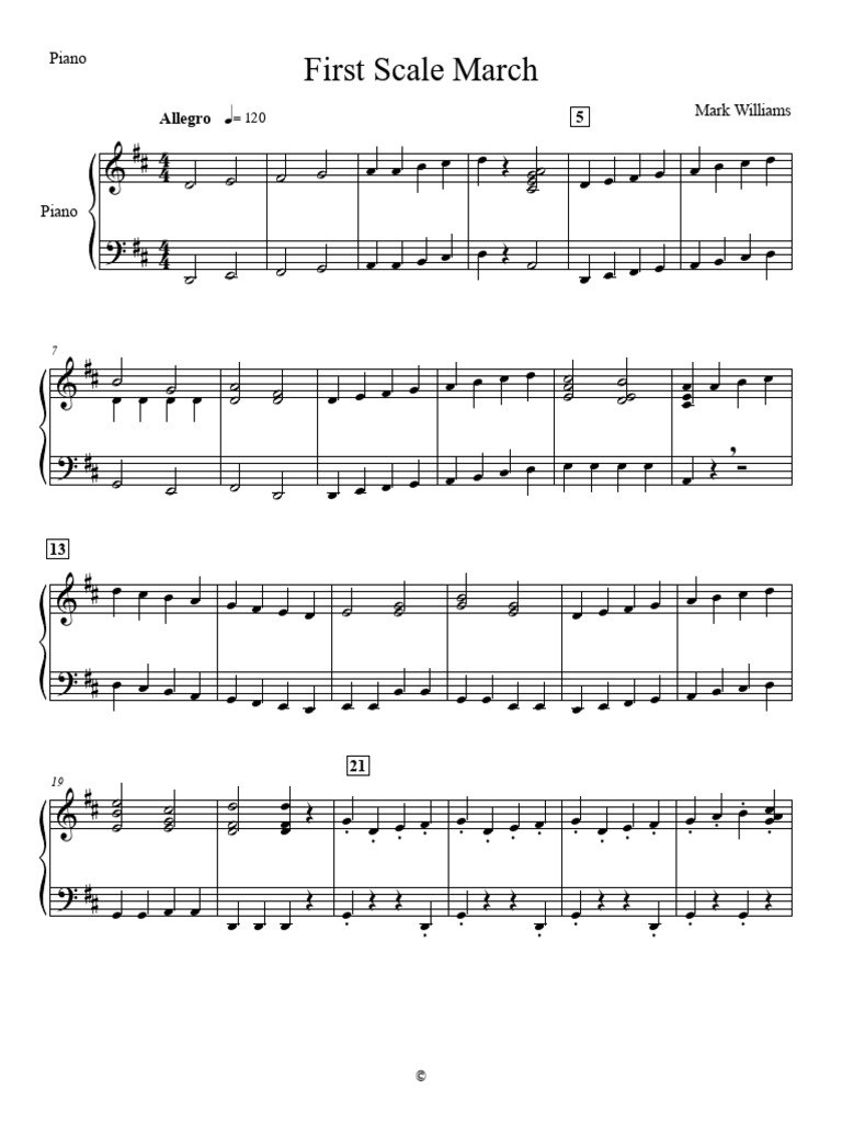 Escale March - Piano | PDF