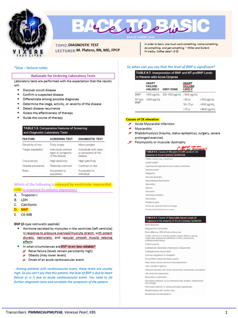 3 Diagnostic Tests | PDF
