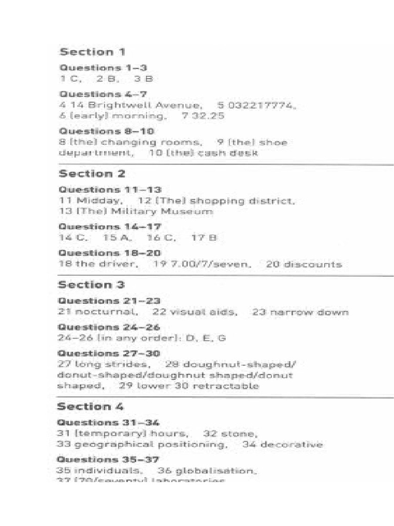 Colins Practice Answer | PDF