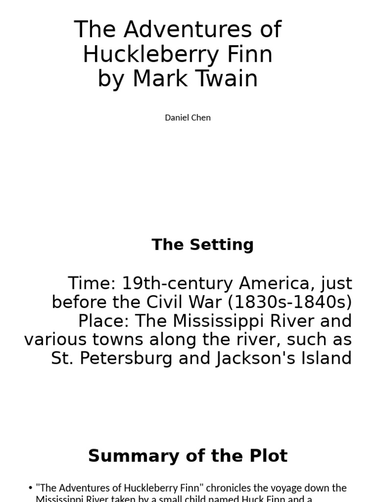 The Adventures of Huckleberry Finn | PDF