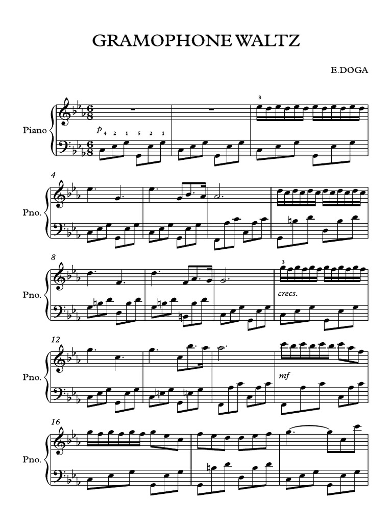 Gramophone Waltz E.doga | PDF