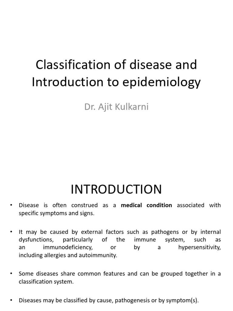 Disease Classification and Types Explained | PDF | Genetic Disorder ...