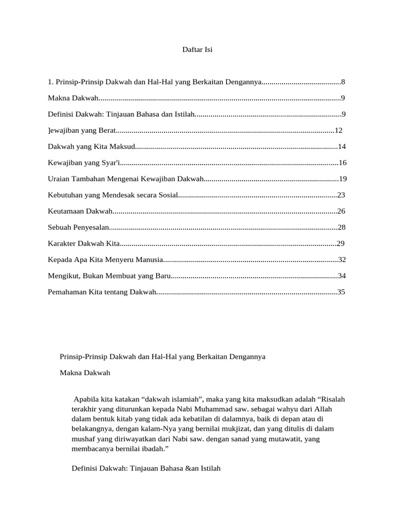 Daftar Isi Tgs FIQI DAWAh Bab1 | PDF