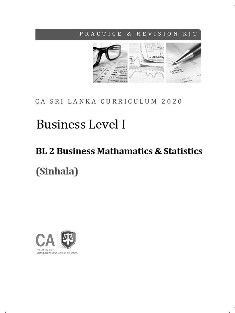 BL 2 Business Mathamatics (Sinhala) | PDF