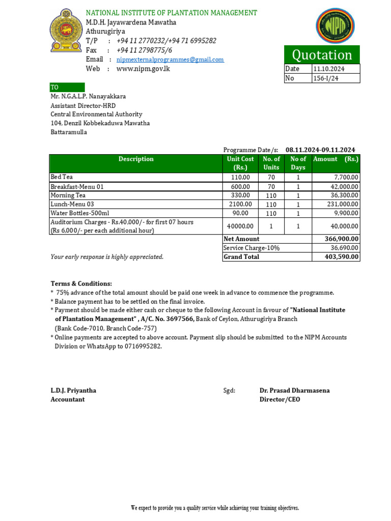 Quotations 2024 156 I | PDF