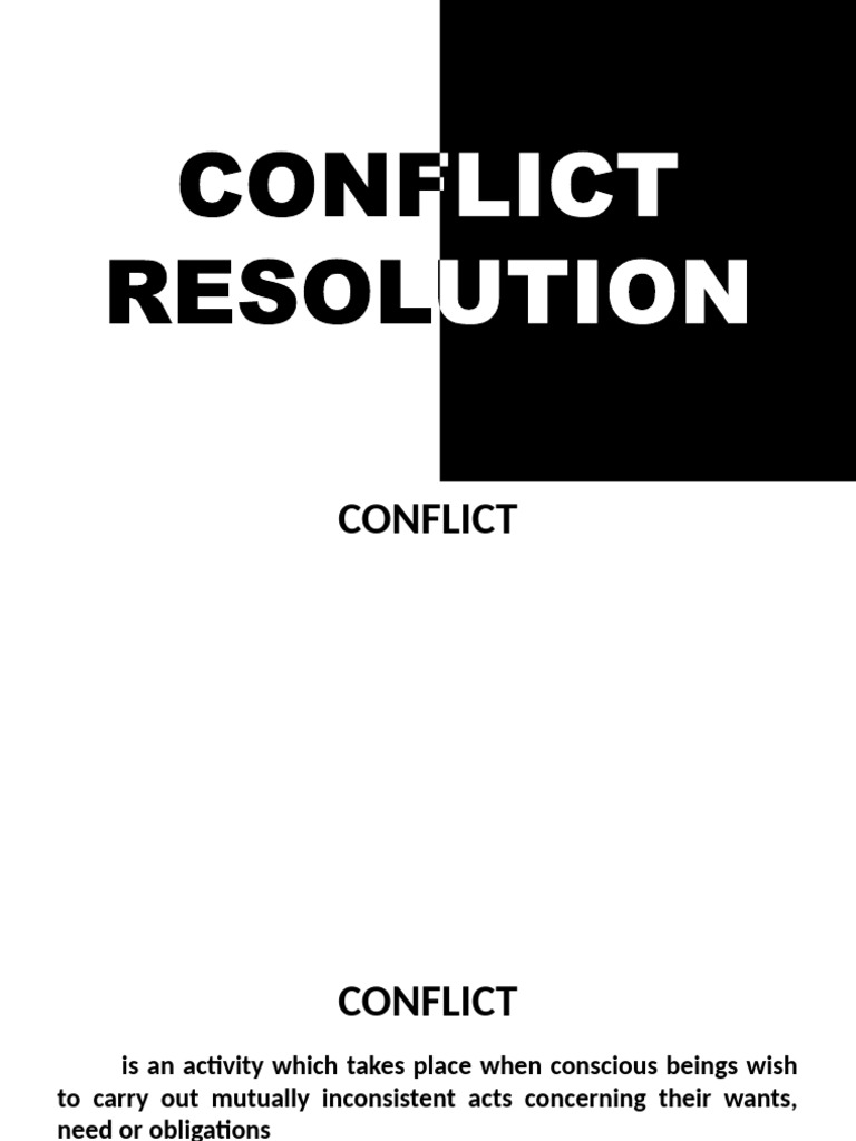 Conflict | PDF