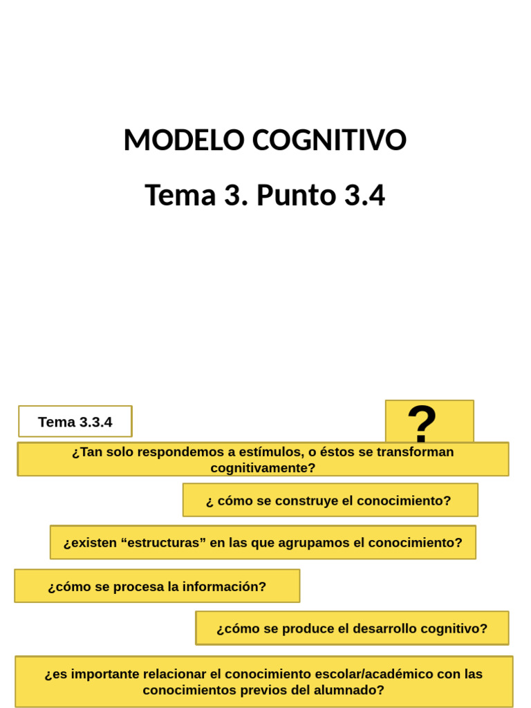 Power Tema 3 Modelo Cognitivo 23-24 | PDF