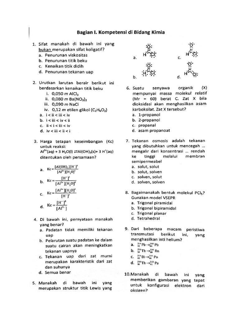 Soal Kompre 2018 | PDF